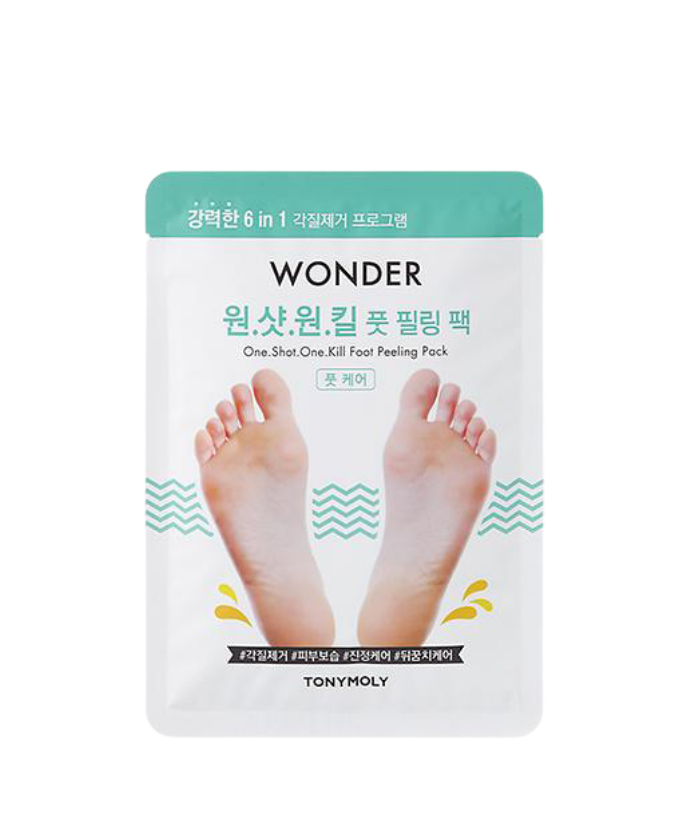 Tonymoly Wonder One Shot One Kill Foot Peeling Pack 1pair - HDSKIN