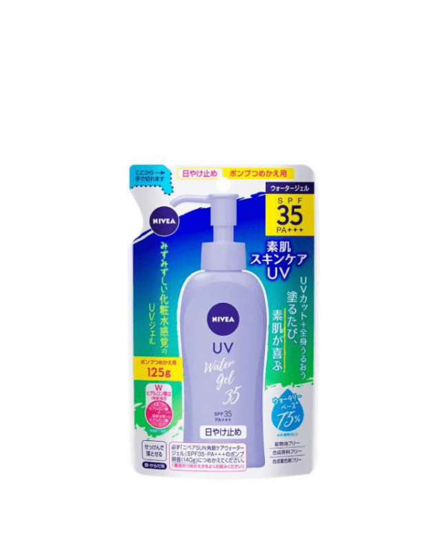 Nivea Japan Sun Water Gel SPF 35 PA+++ Refill 125g - HDSKIN